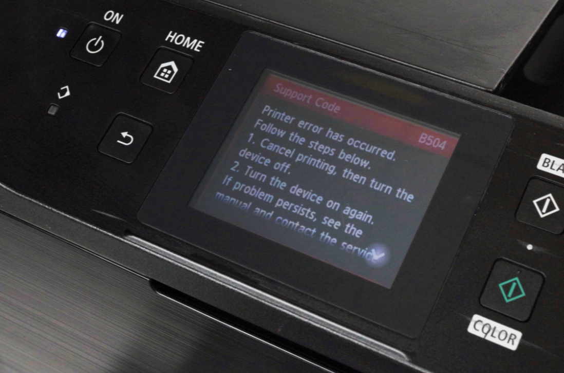 How to Fix Canon Printer Error B504