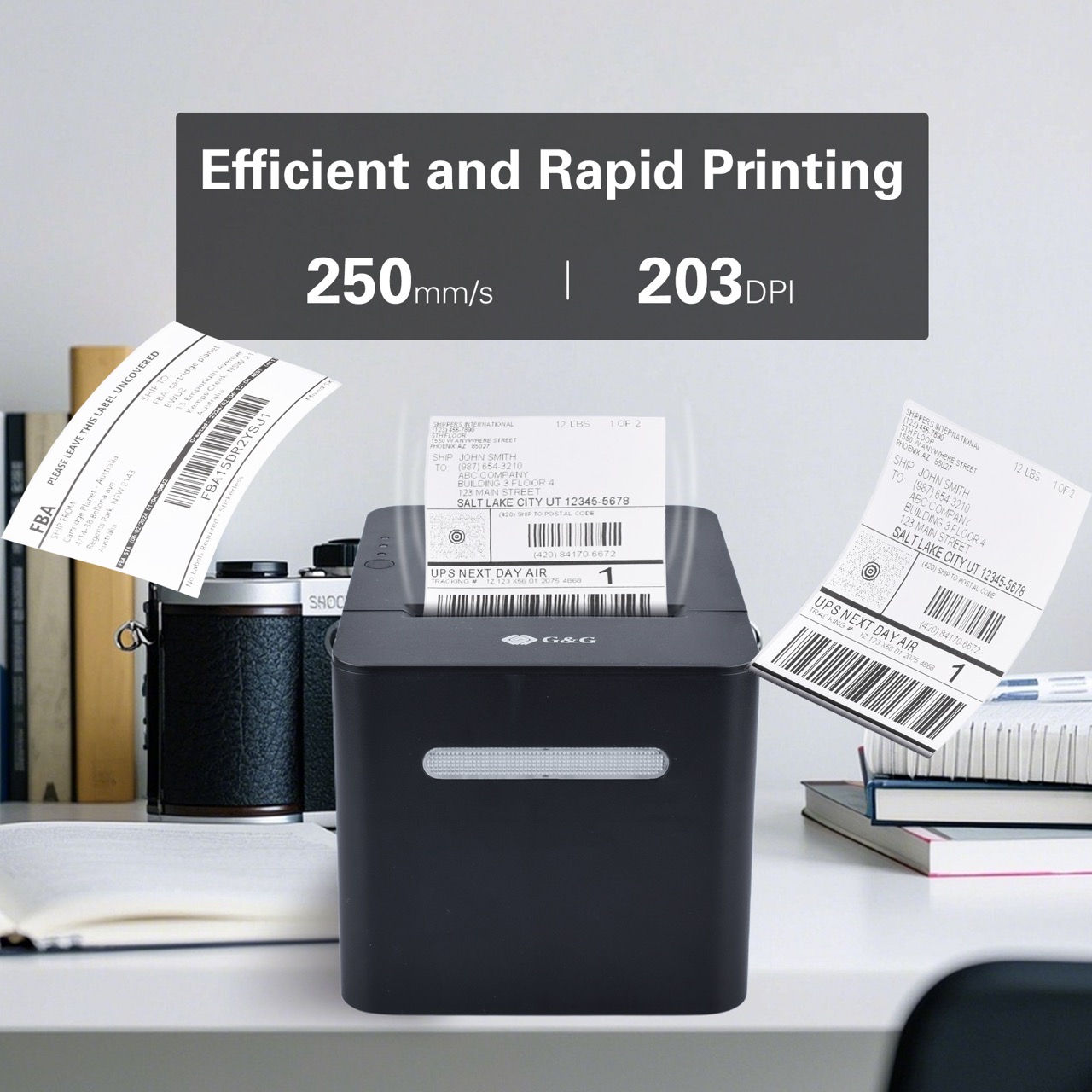 GG-TD80 Desktop Thermal Receipt Label Printer